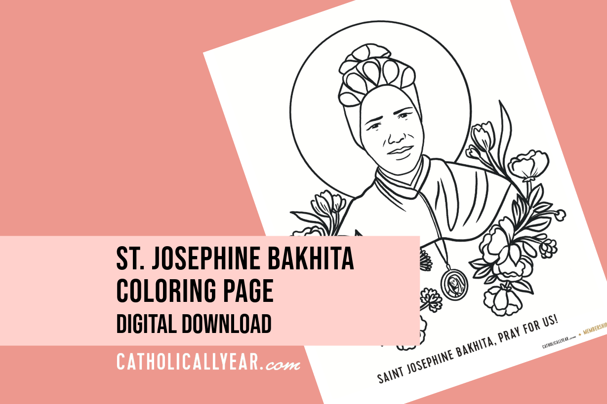 St Josephine Bakhita Coloring Page Digital Download The Catholic St Josephine Bakhita Coloring Page Digital Download The Catholic