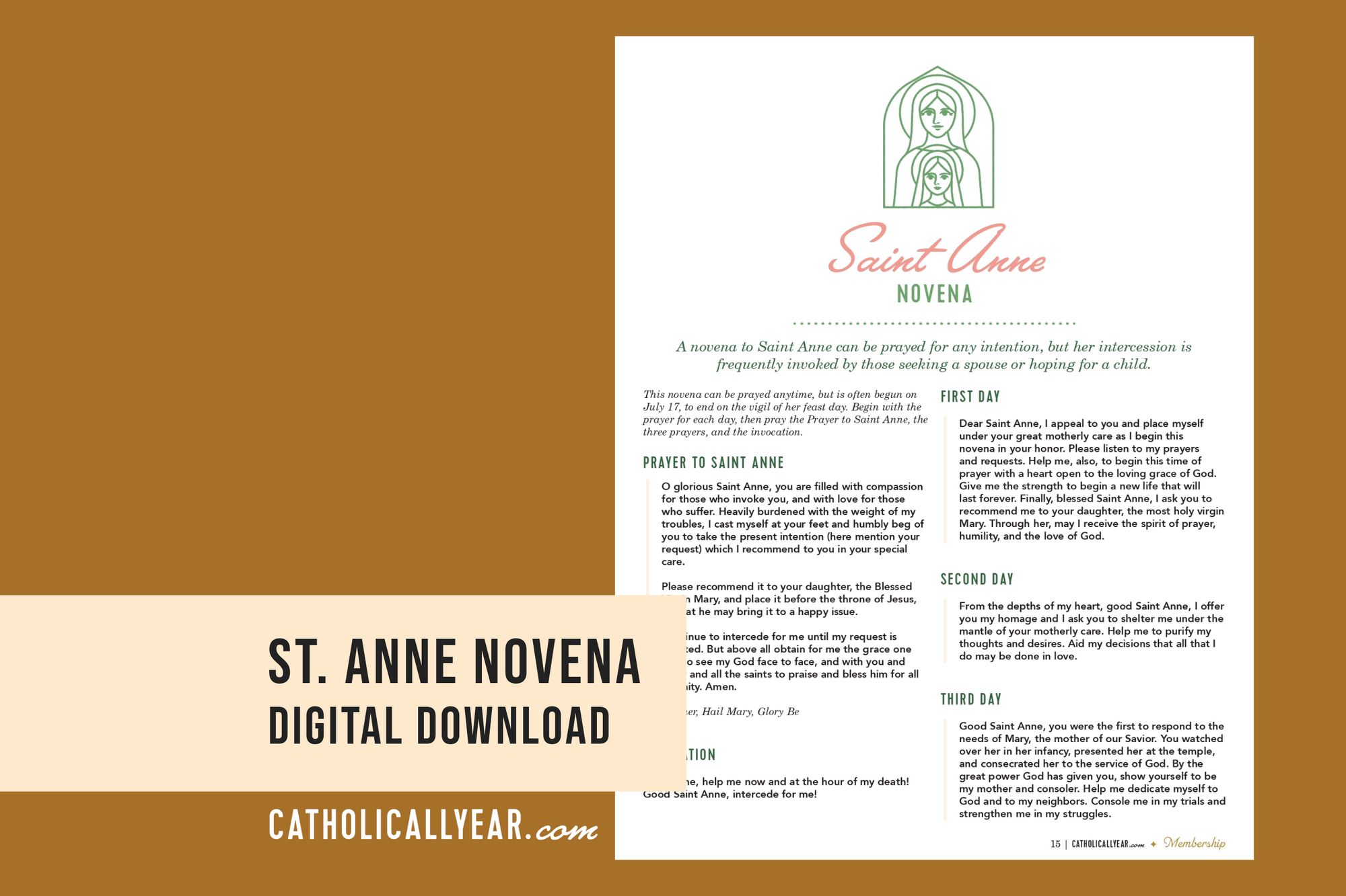 St. Anne Novena {Digital Download} – The Catholic All Year Marketplace